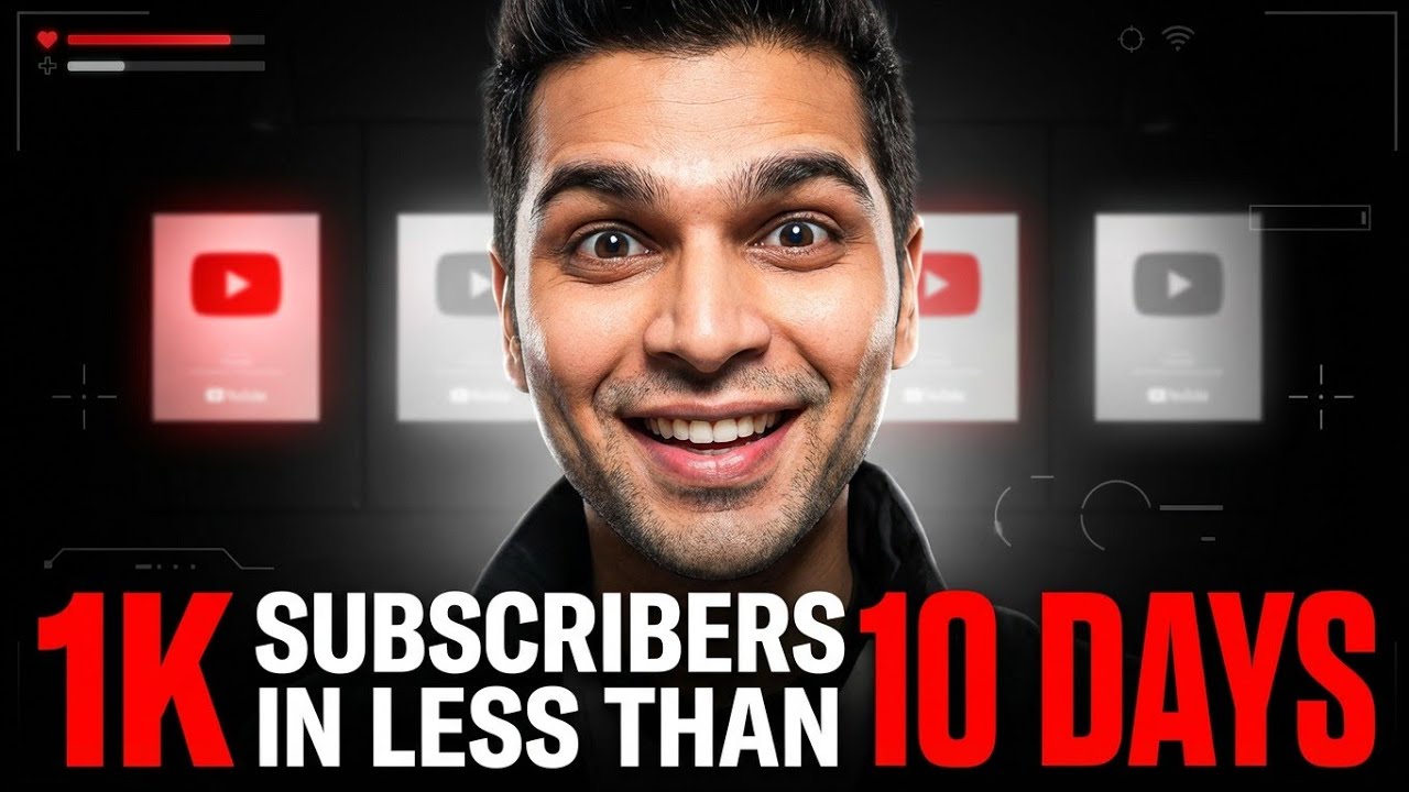 “10 Days. 1K Subscribers. My Honest Story!🤯 || Journey Towards 1k ...