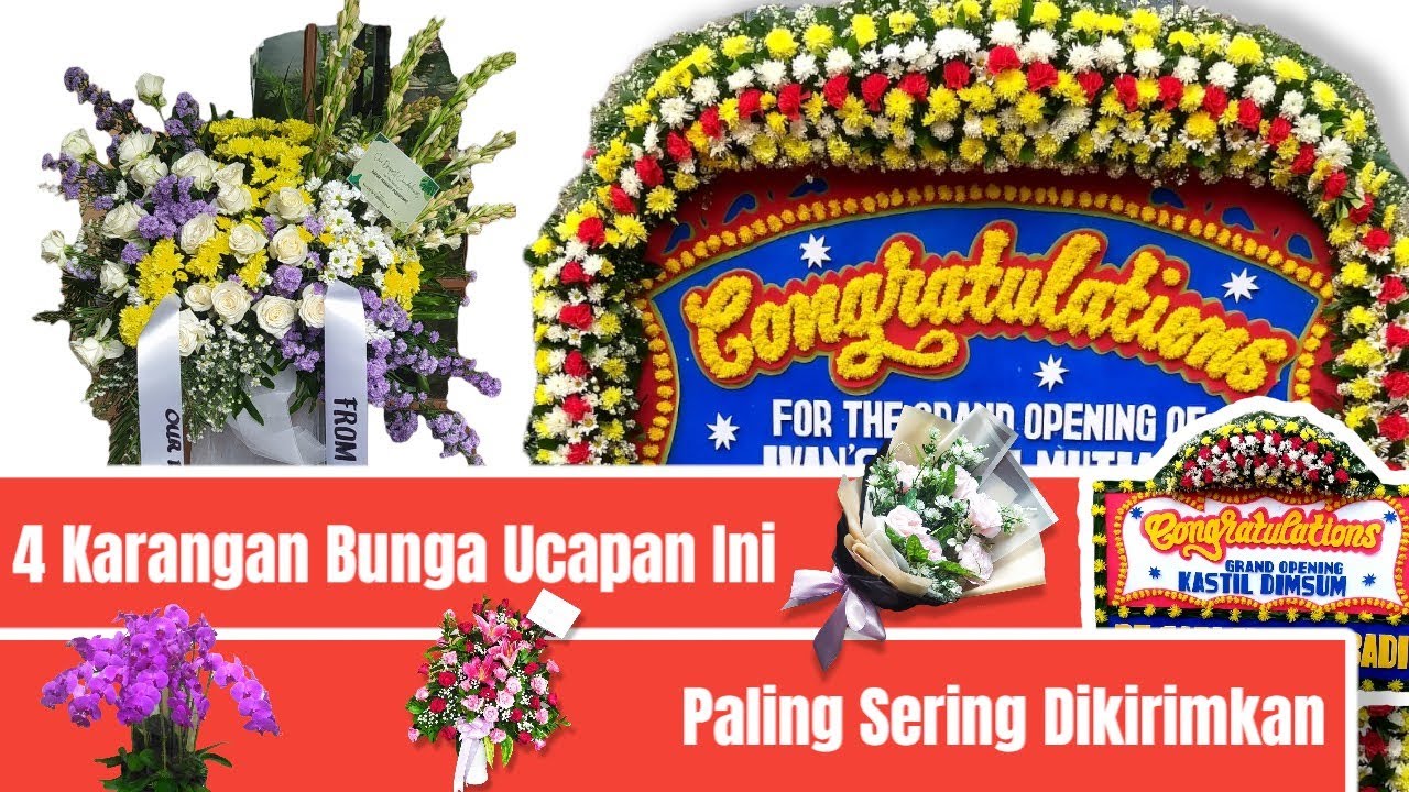 4 Jenis Karangan Bunga Paling Umum Yang Paling Sering Dikirim - YouTube