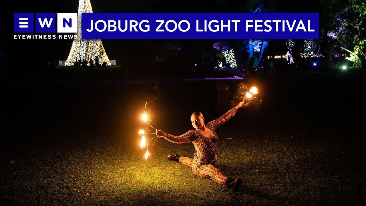 Joburg Zoo turns into illuminated wonderland - YouTube