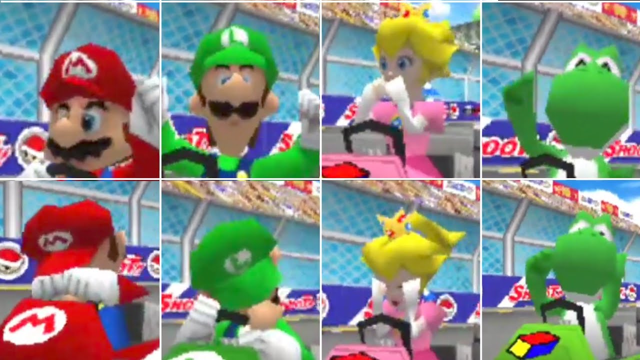 Mario Kart DS : All Characters Winning & Losing Animations - YouTube