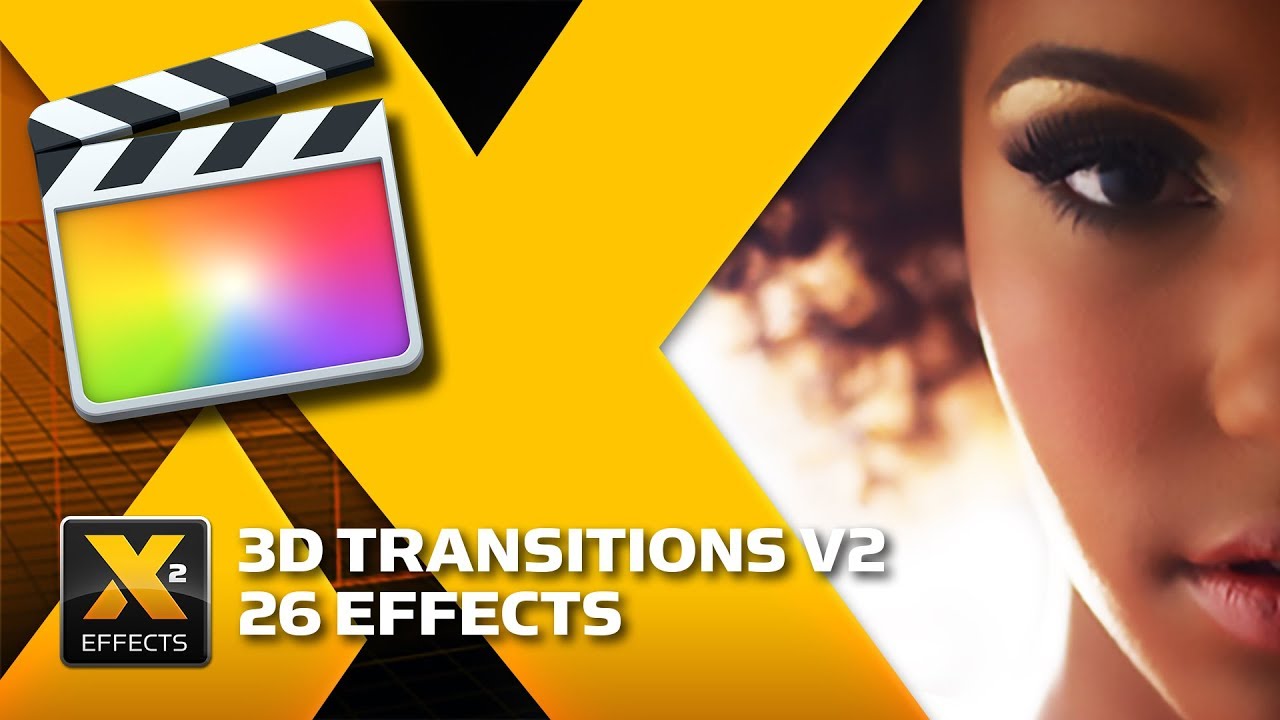 FCPX XEffects 3D Transitions 2 New Effects added - YouTube