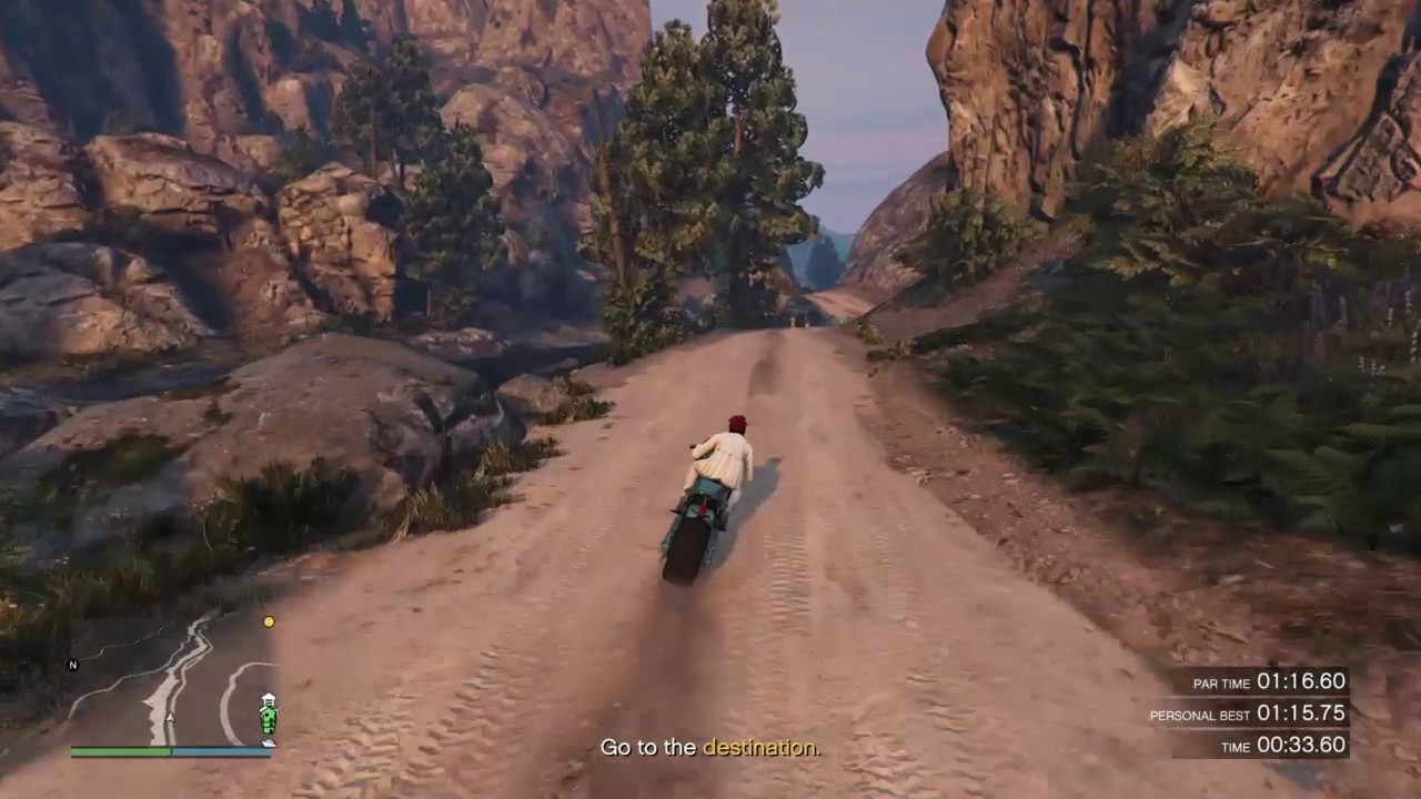GTA 5 - Raton Canyon time trial - with Hakuchou Drag - YouTube