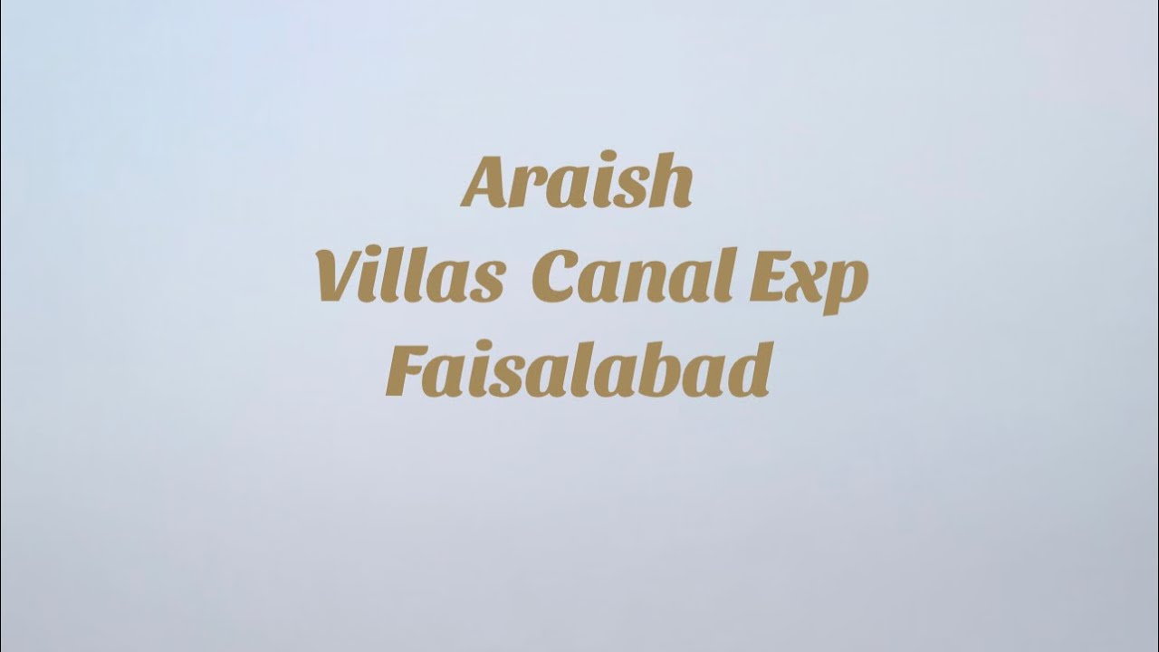 Araish Villas Development Work Has Been Started 24/01/2024 - YouTube