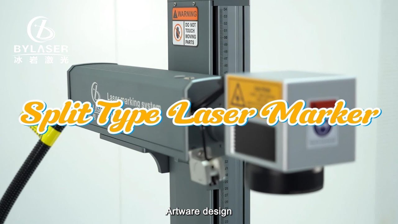 Portable split type Laser Marking Machine #fiberlaser #lasermarking # ...