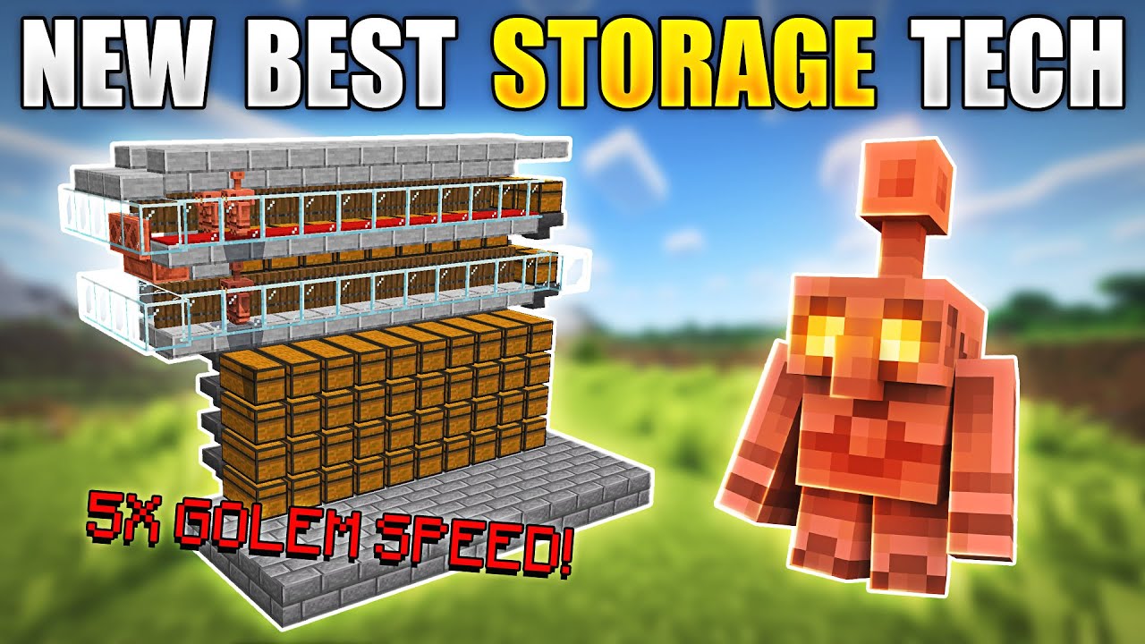 5x Speed Item Categorizer POSSIBLE With Copper Golem | Minecraft ...
