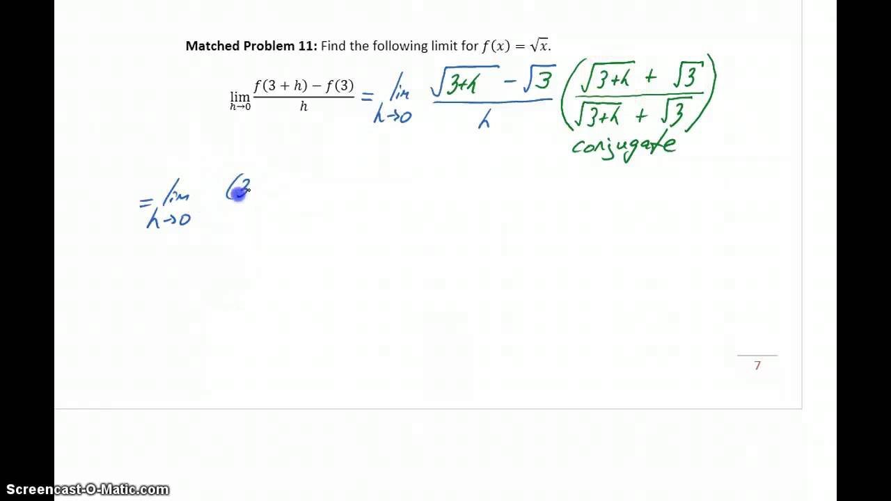 MATH 151 Module 3.1 Matched Problem 11 - YouTube