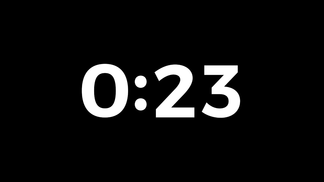 23 Seconds | COUNTDOWN Timer 🔥 ( No Copyright ) - YouTube