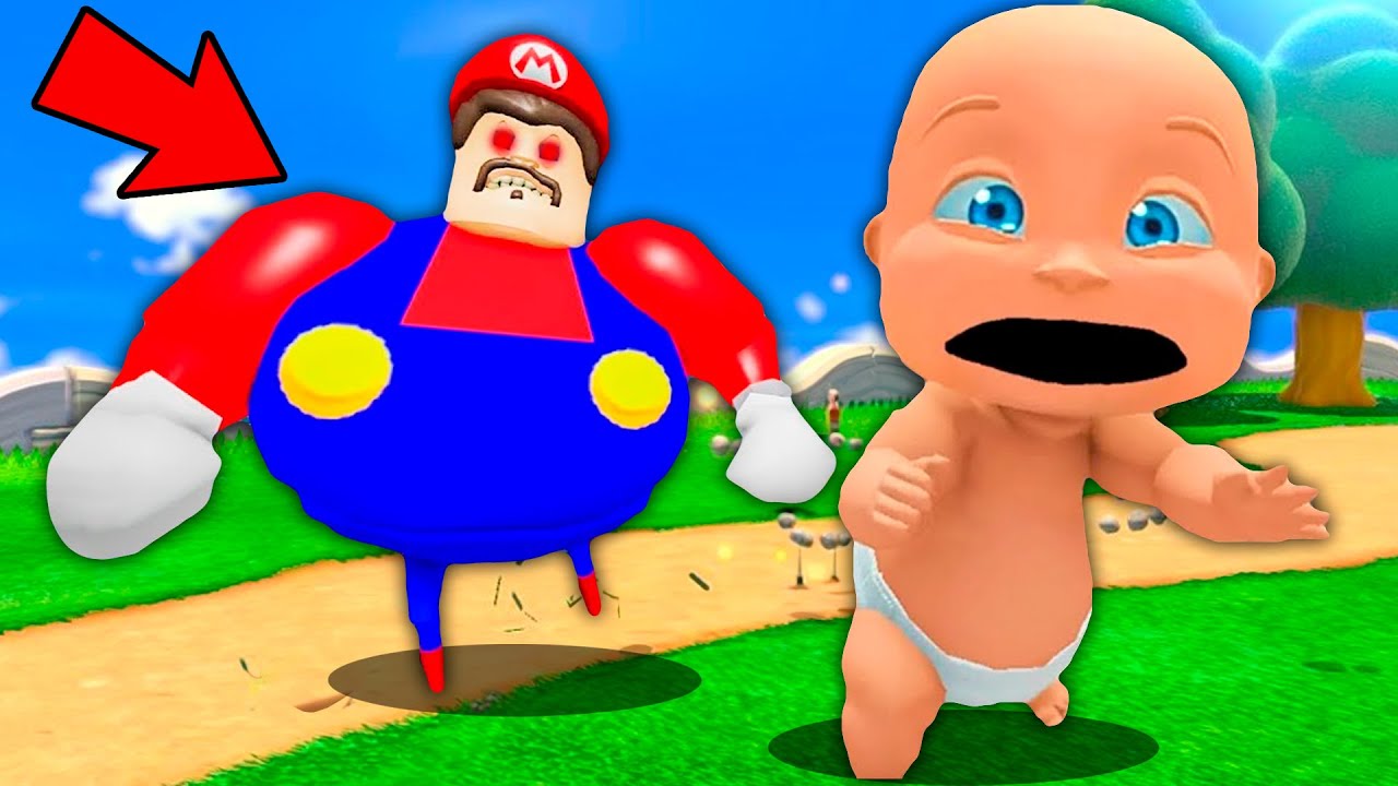 Baby Escapes EVIL MARIO! - YouTube
