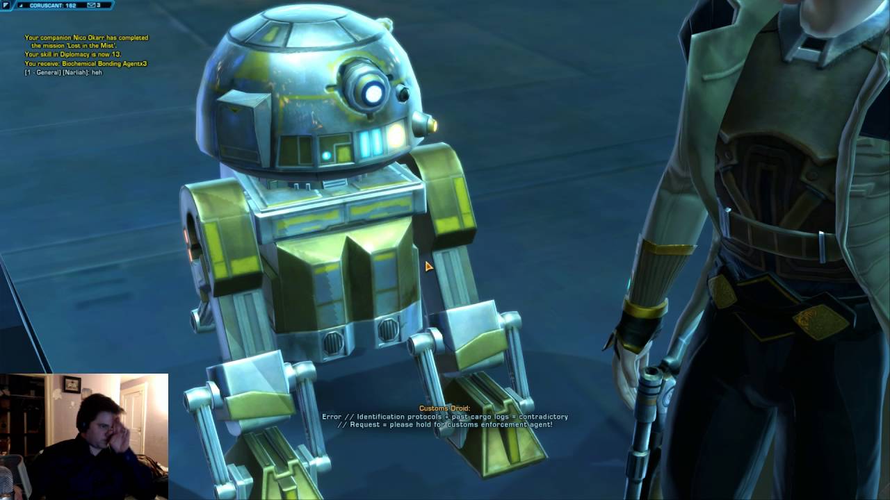 SWTOR Master Guides Smuggler Story Line Day 2 - YouTube