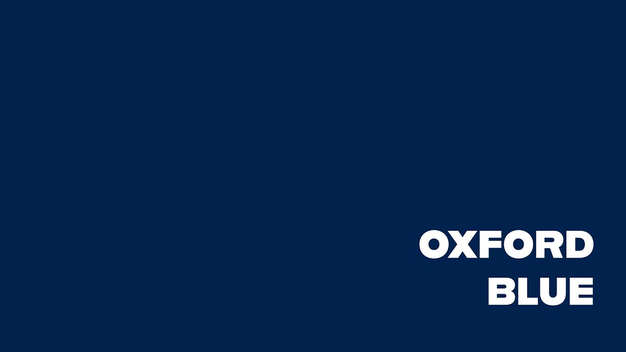 Oxford Blue. The Color of Academic Excellence - YouTube