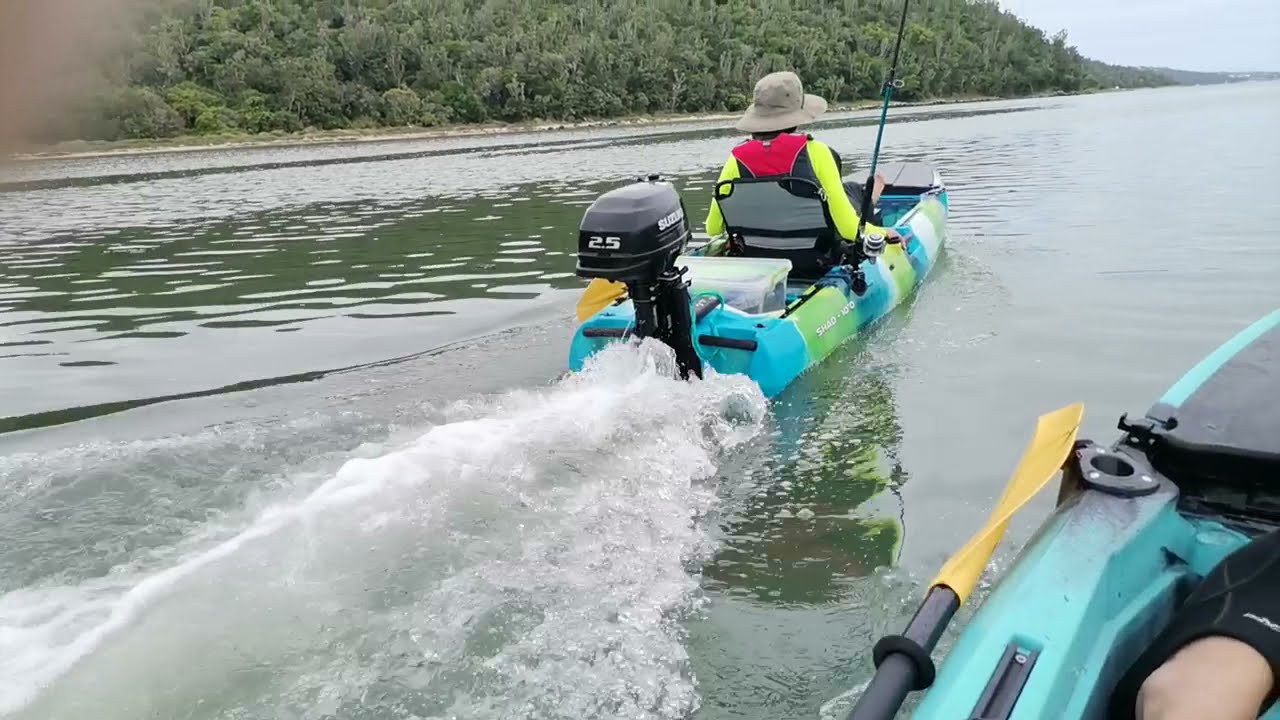 The petrol powered kayak is unbelievable fun to play with - YouTube