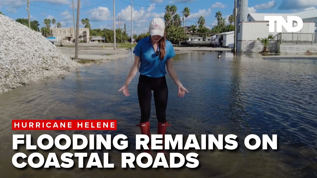 Coastal roads in Florida remain flooding following Hurricane Helene ...