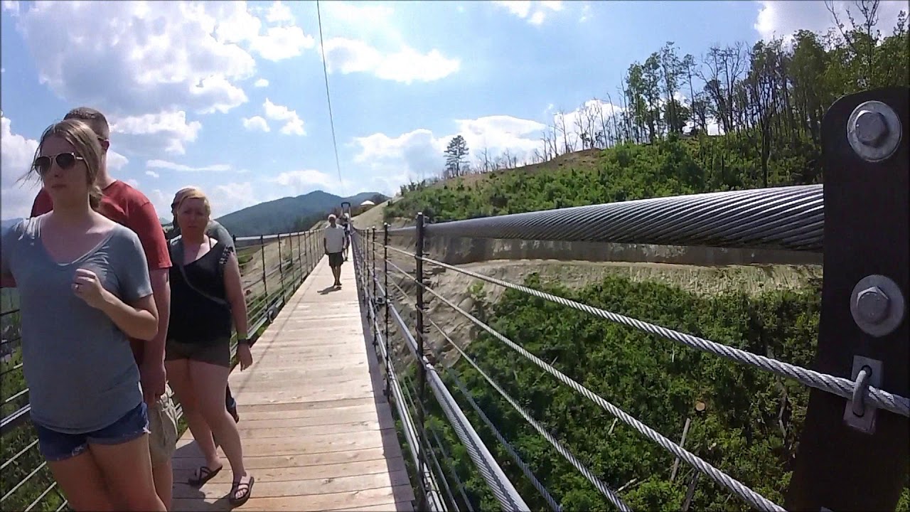 The Sky Bridge in Gatlinburg,Tennessee! - YouTube