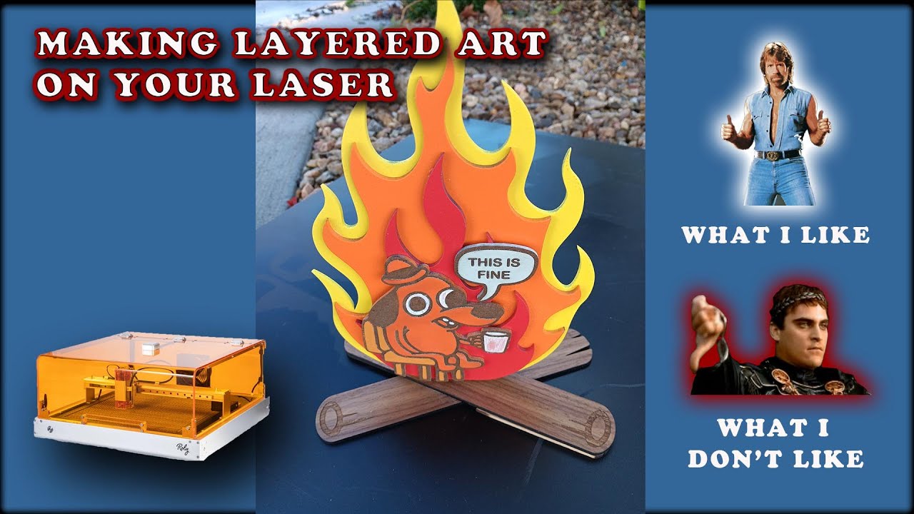 Making Layered Projects on your Laser Engraver (SVG, Lightburn) - YouTube
