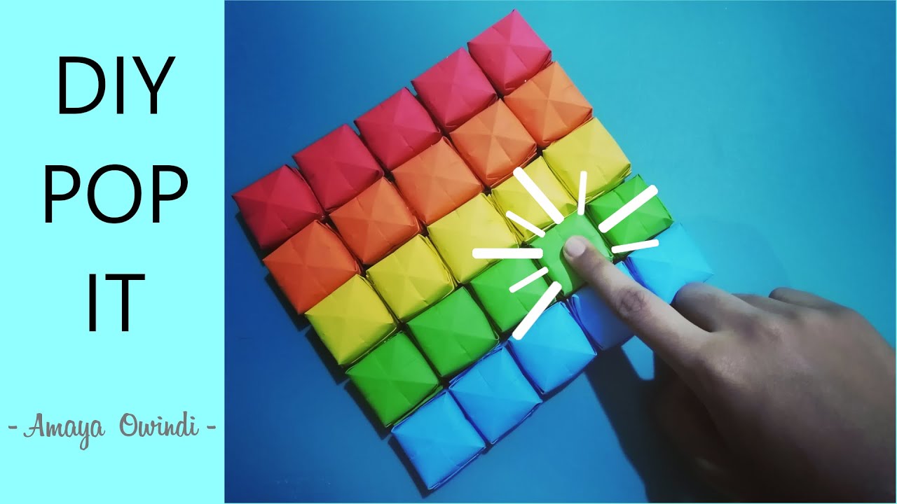 DIY Pop It Fidgets | Viral TikTok fidget toys | How to make Pop It ...