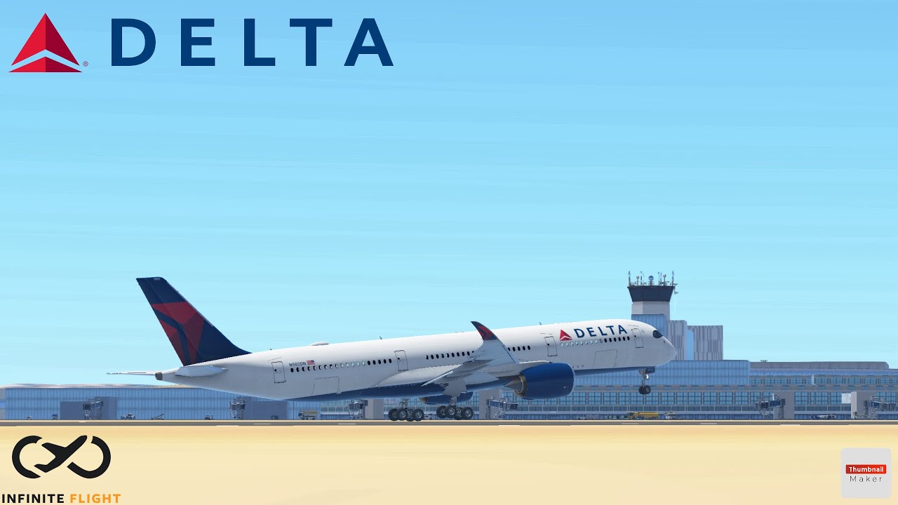 Infinite Flight: Madrid to Atlanta | Delta airlines A350-900 - YouTube