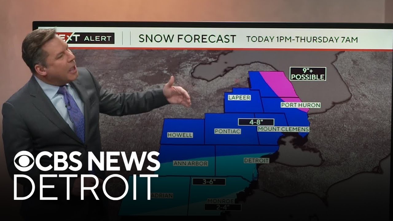 Heavy snow could impact the afternoon commute in Southeast Michigan ...