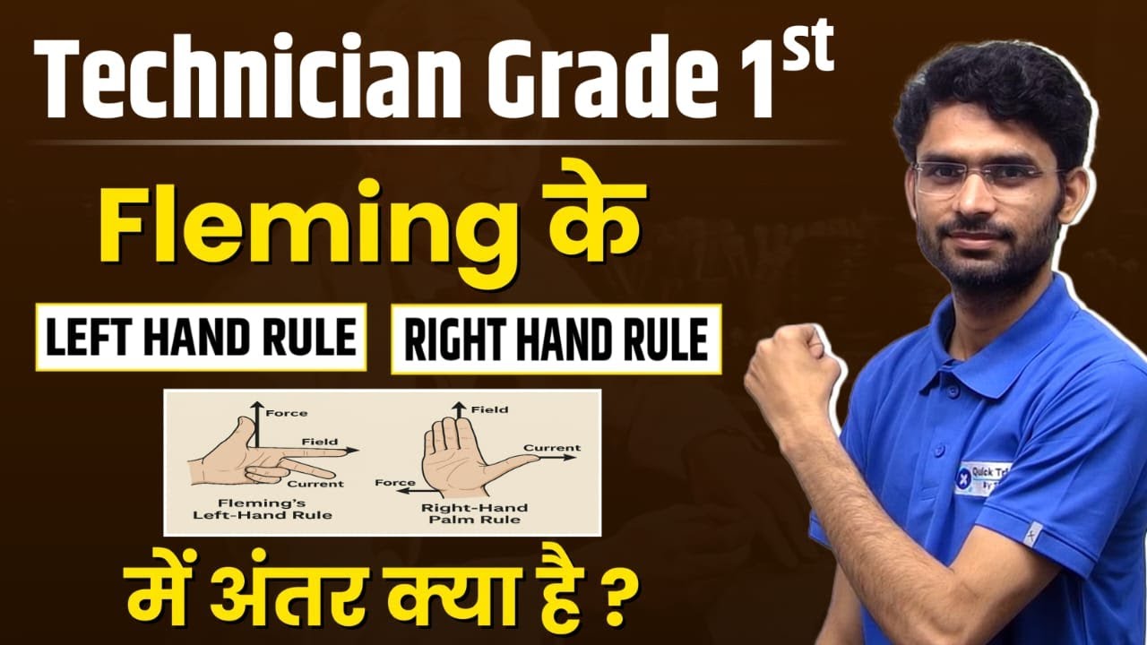 RRB Technician Grade-1 |Basic Science & Engineering- Fleming Left and Right Hand Rule |by Pravin ...