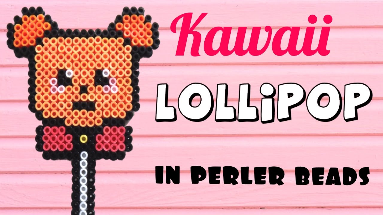 Kawaii LOLLIPOP Perler Beads Creation Tutorial - YouTube