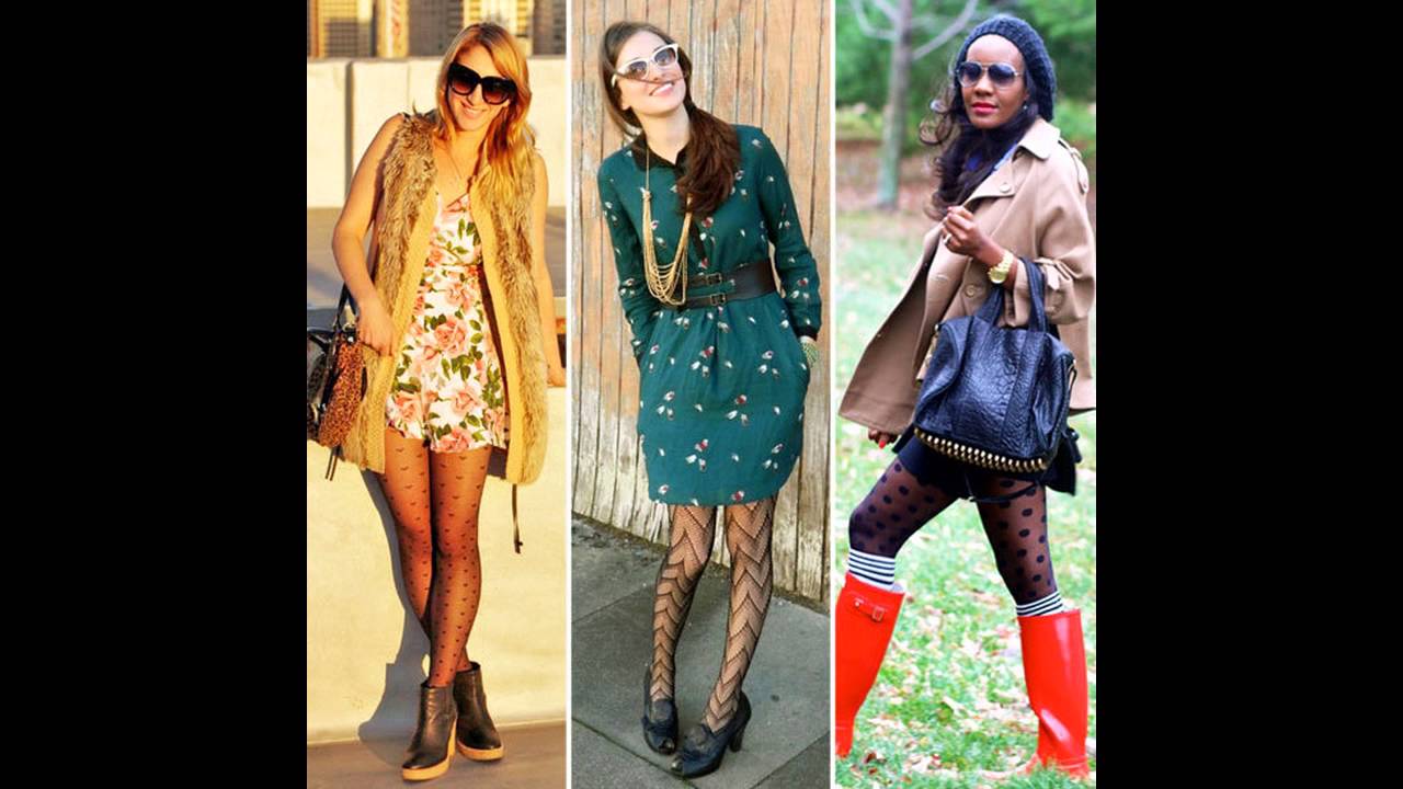 How to Wear Patterned Tights - YouTube