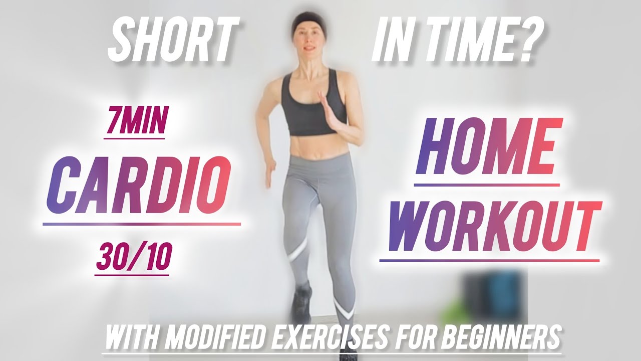 7Min. CARDIO BURN 🔥 CALORIES HOME WORKOUT/NO EQUIPMENT/INTENSE/ OPTION ...