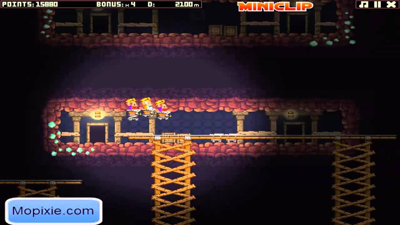 Play Minecart Madness game online - YouTube