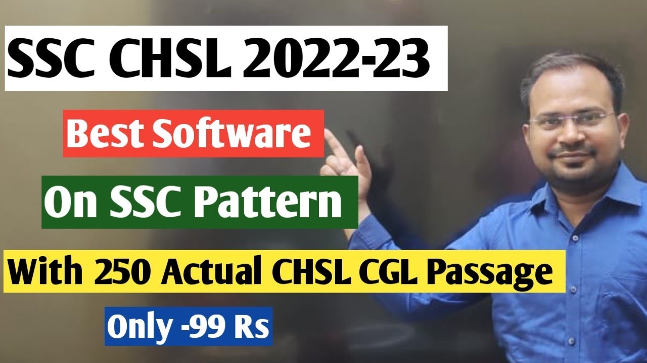 SSC CHSL 2022-23 | best typing software on ssc pattern | offer price 99 ...