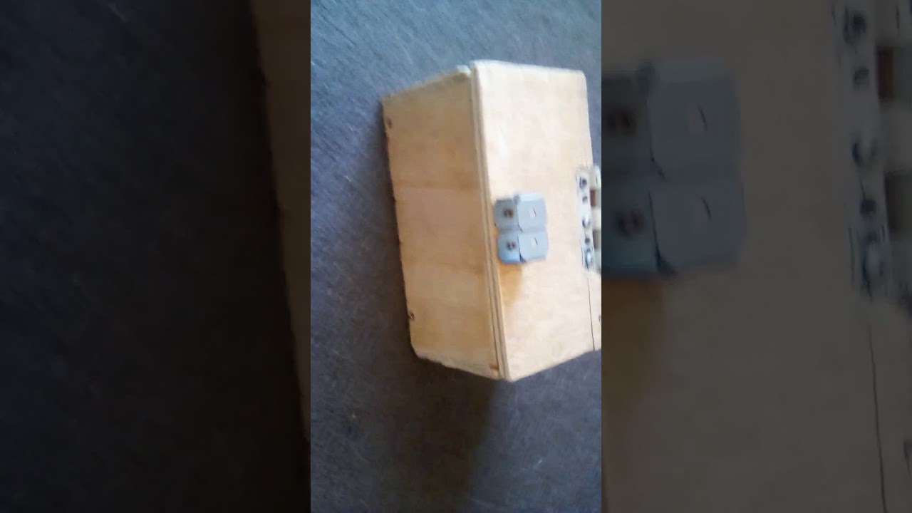 Wooden money box - YouTube