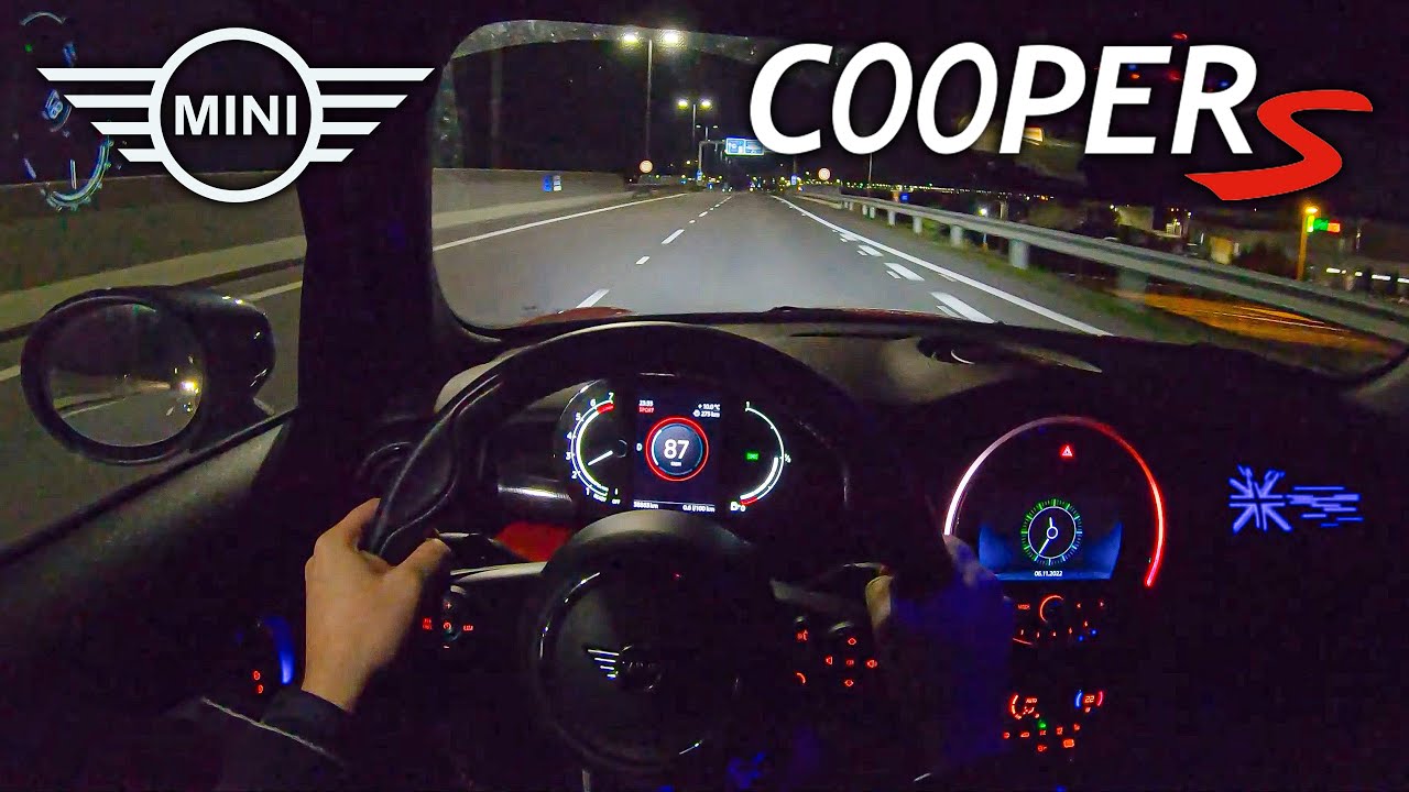 Mini Cooper S 2.0 (2021) - 4K POV Night Test Drive - YouTube