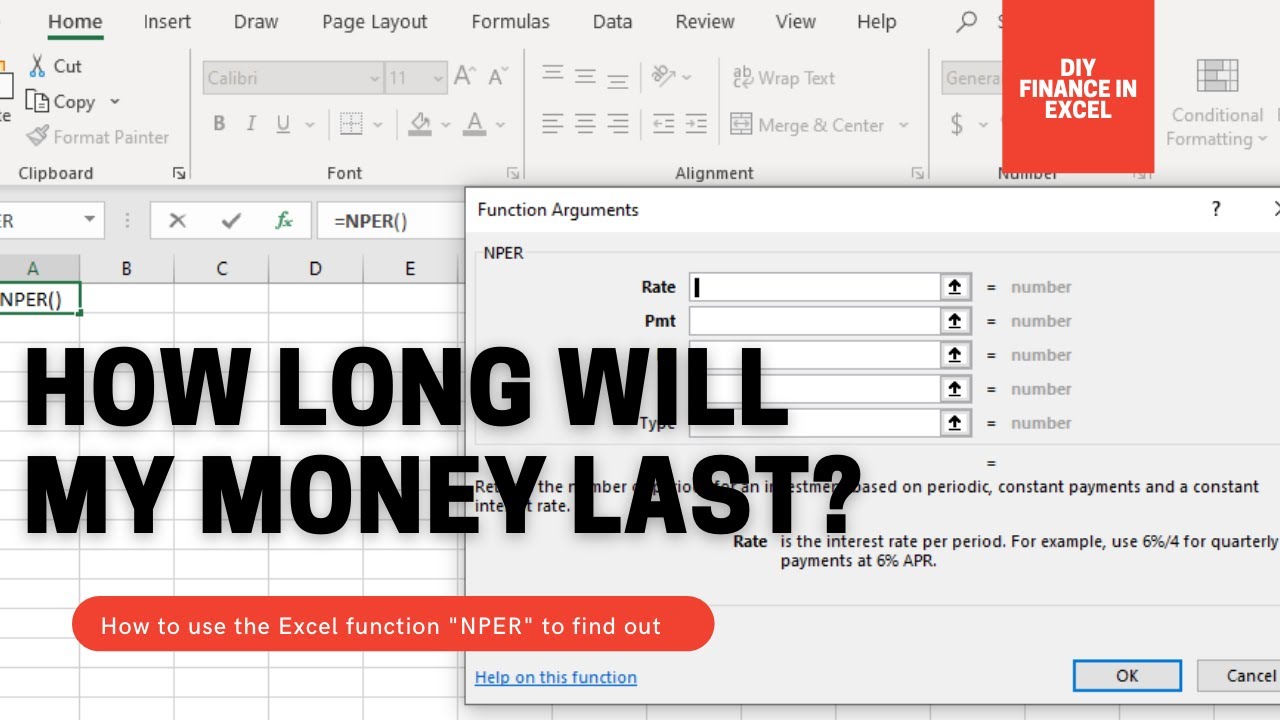 How Long Will Your Money Last? | Top Personal Finance Formulas In Excel ...