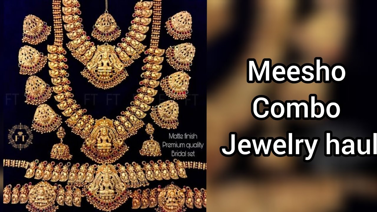 Meesho Temple Jewellery haul| My Meesho jewelry collection with code ...