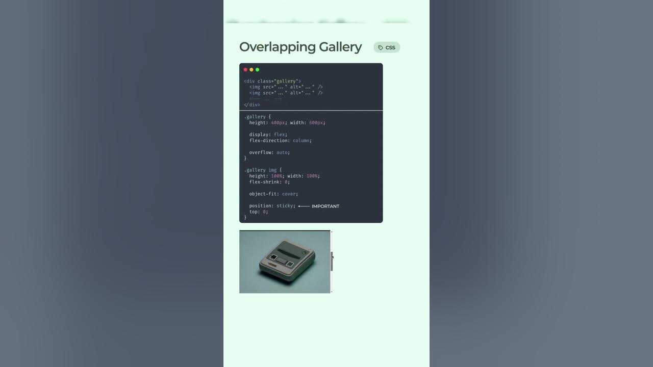 Overlapping Gallery In Css Htmlcsswebsite Webdevelopment Webdesign Coding Shorts Youtube 