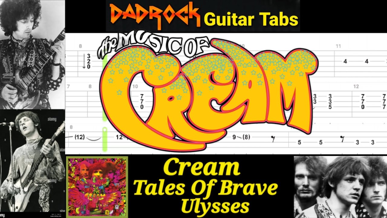 Tales Of Brave Ulysses - Cream - Guitar + Bass TABS Lesson - YouTube