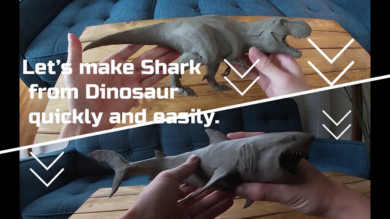 Transform from Dinosaur to Shark in the Clay! - YouTube