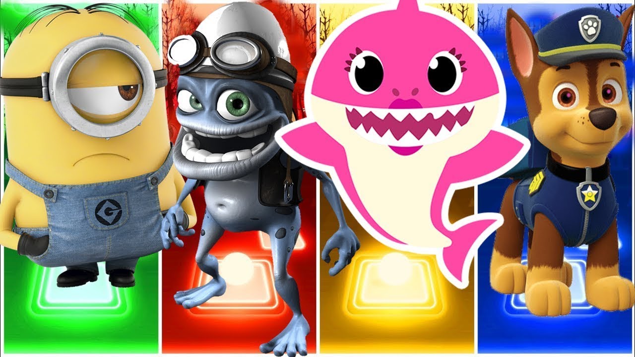 Pinkfong - Sponge Bob - Monkey Dance - Pikachu Tiles Hop EDM Rush ...