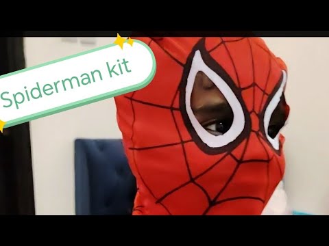 spider man kit and kids digital game pad review by dhiyaan... his first ...