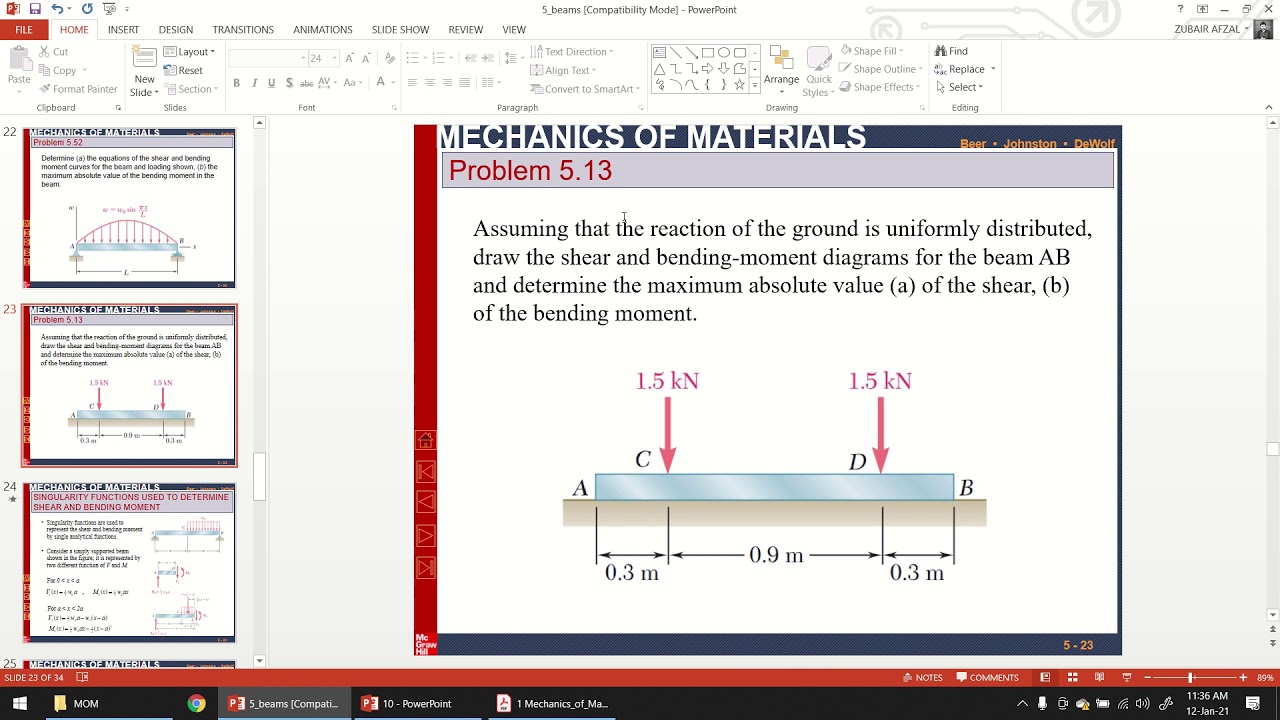 68 - Assignment 4 | Design of Prismatic Beams for Bending | Chap 5 ...