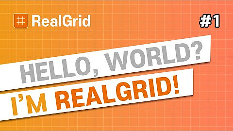 RealGrid2 튜토리얼 - YouTube
