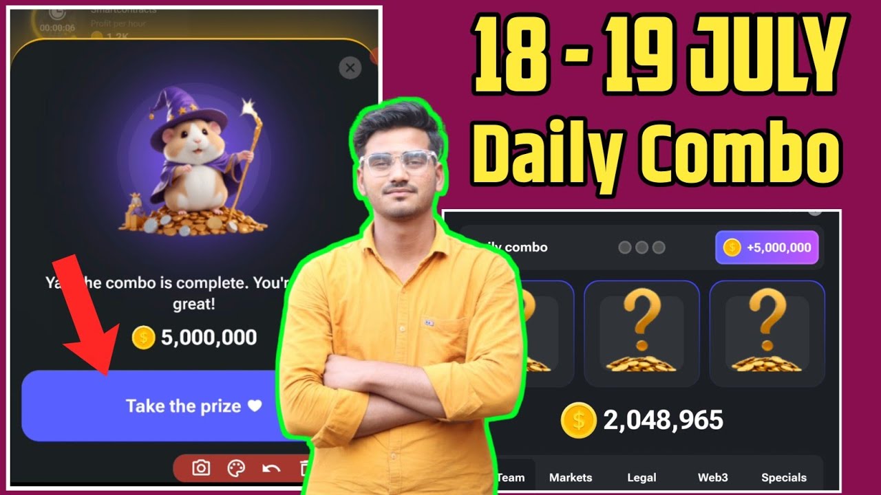 New : daily combo 19 july hamster kombat | 18 - 19 july daily combo 3 ...