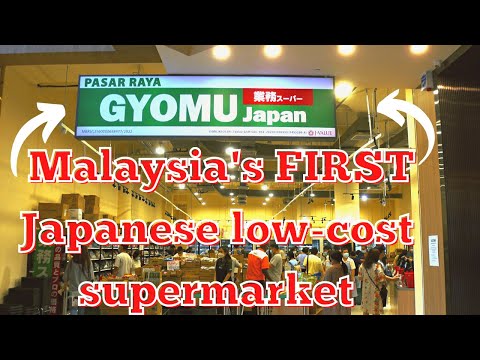 Vlog #42: Went to Malaysia's FIRST Japanese low-cost supermarket Gyomu ...