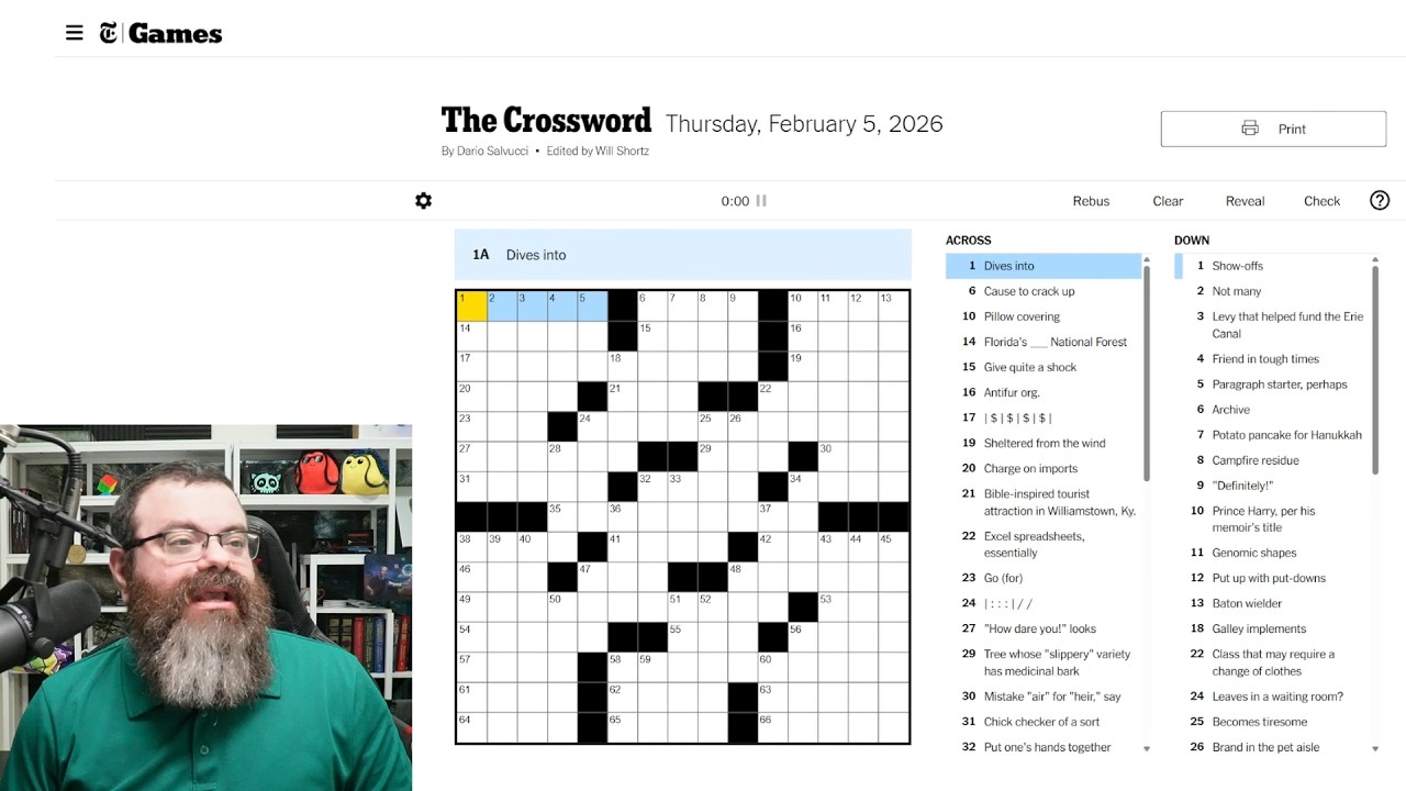 Learning Crossword Week 89 | NYT Crossword Thursday Feb 5th, 2026 - YouTube