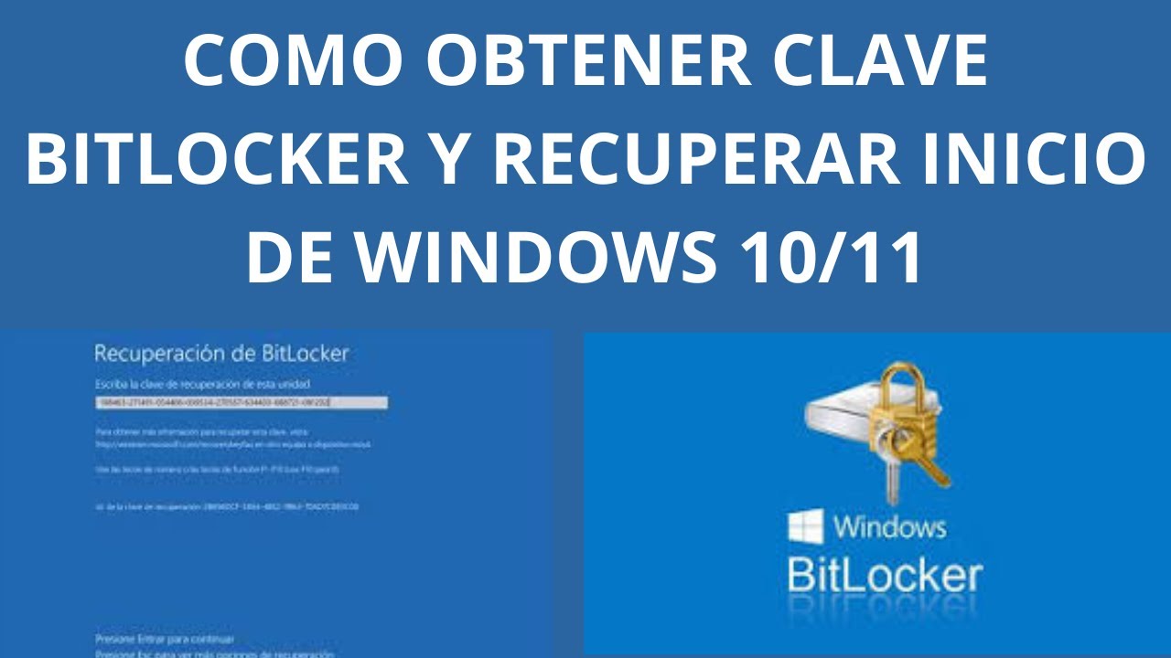 RECUPERAR WINDOWS DESDE LA PANTALLA AZUL BITLOCKER / 2025 - YouTube