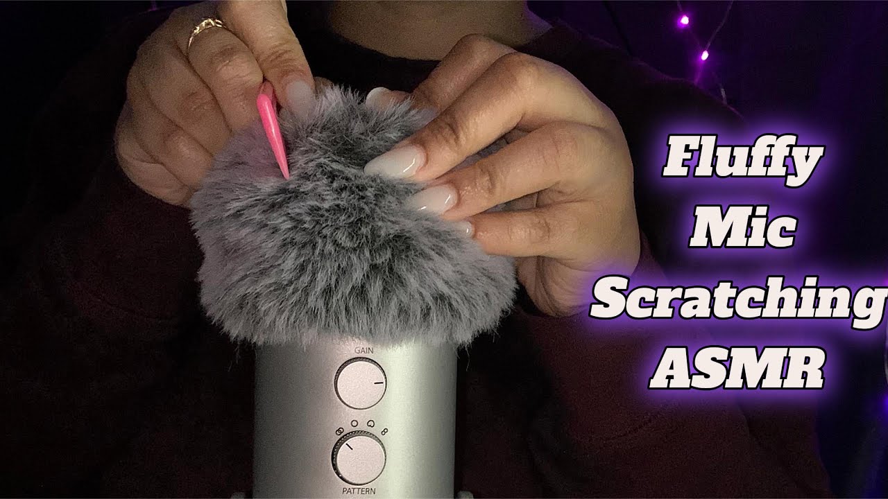 ASMR Scratching That Itch | Fluffy Mic Scratching, Blowing, Pulling ...