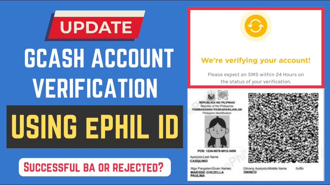 UPDATE : GCASH ACCOUNT VERIFICATION USING ePHIL ID 2024 | HR LEAH G ...