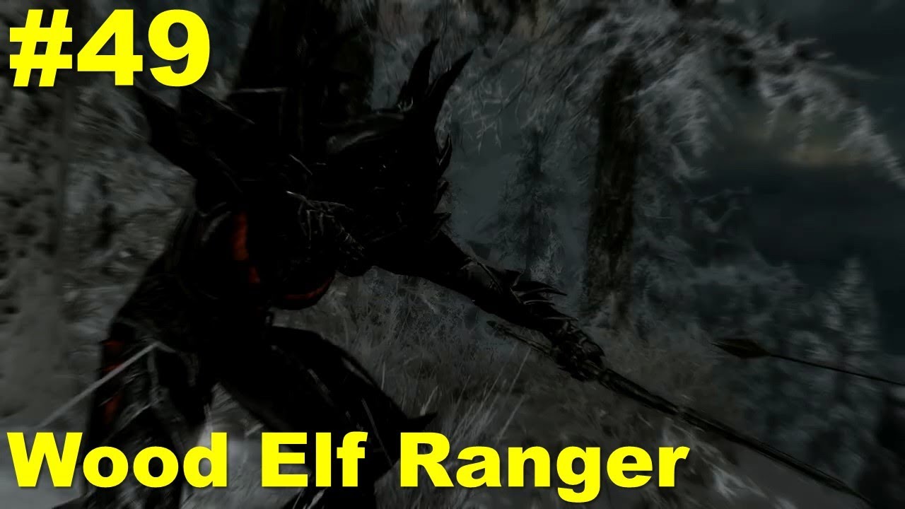 Skyrim Wood Elf Daedric Armor Ranger on Legendary Difficulty - 49 - YouTube