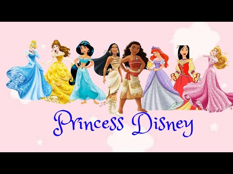Mengenal dan Mencocokkan Siluet karakter Princess Disney || versi Tiani ...