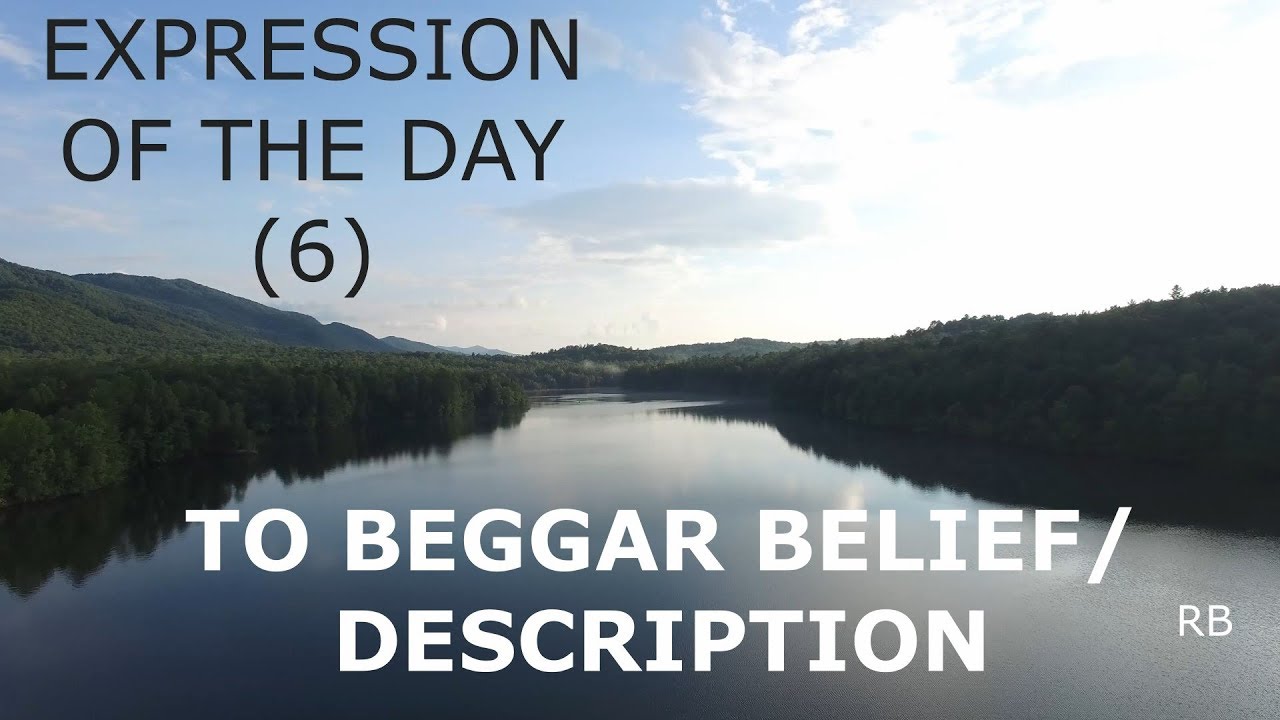 EXPRESSION OF THE DAY (6): TO BEGGAR BELIEF/DESCRIPTION - YouTube