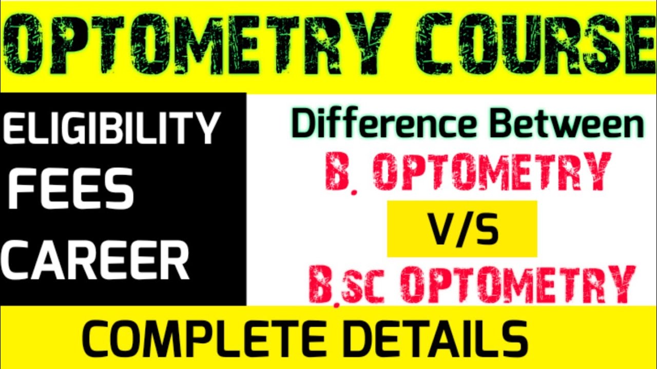 Optometry Course Details in Hindi । Eligibility,Fees । Career in ...