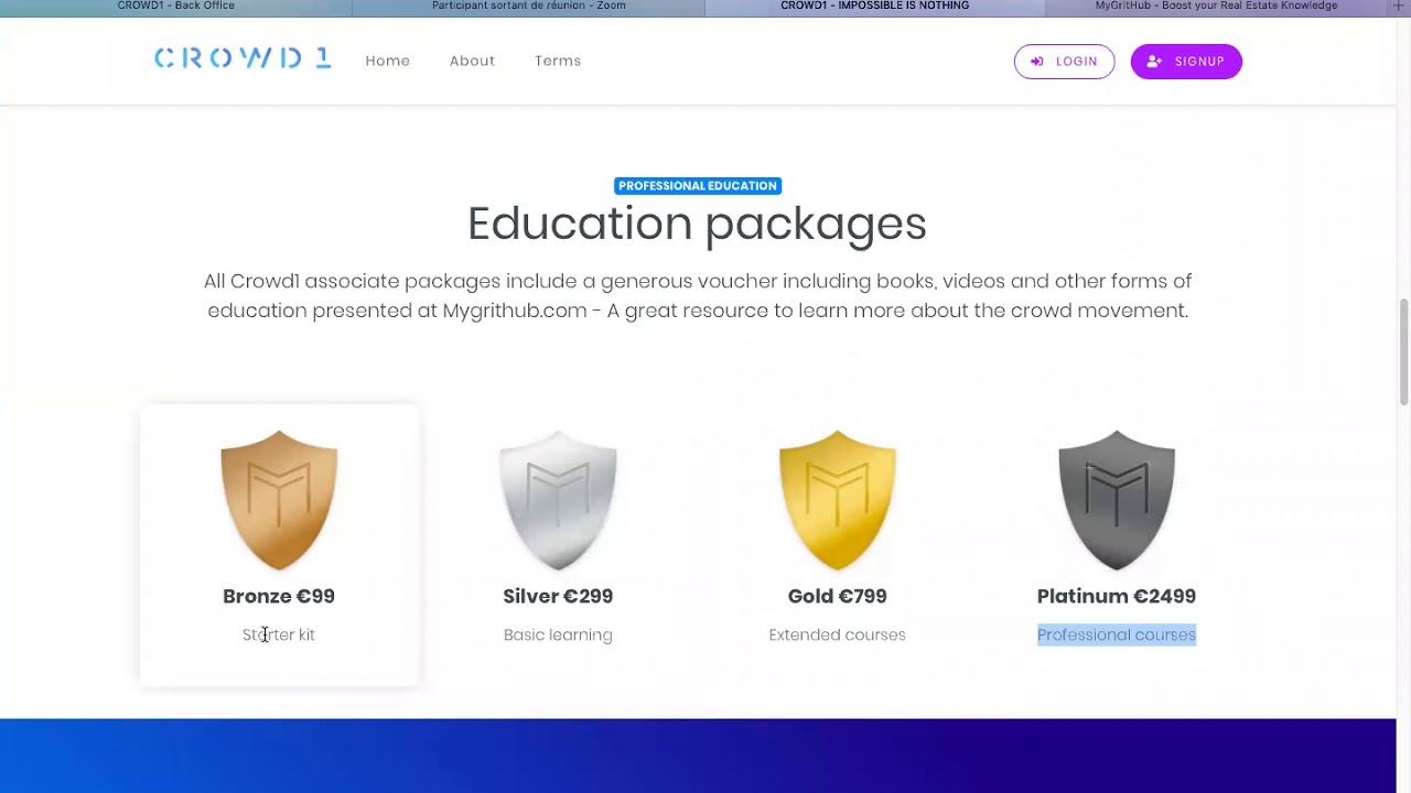 CROWD1: VOUS AVEZ 3 OPTIONS POUR VOUS FAIRE DE L'ARGENT A CROWD1..A ...