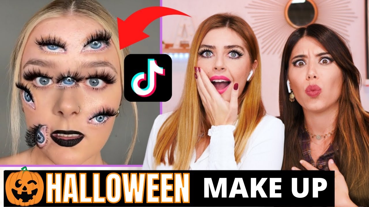 🎃 HALLOWEEN⚰️ MAKE UP FOLLI di TikTok REACTION ft @adrianaspink #tiktok ...